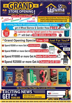 Laduma Hardware Polokwane - Shop 27, Seshego Plaza, New Era Dr, Seshego ...