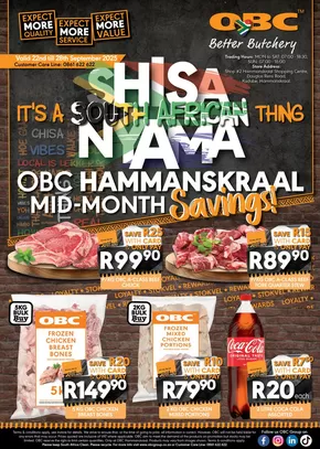 OBC Meat & Chicken | Specials & Catalogues - September | Tiendeo