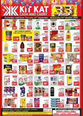 KitKat Cash&Carry in Benoni | October Specials & Catalogues | Tiendeo