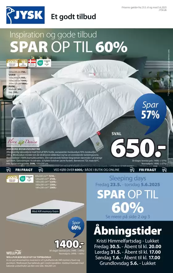 JYSK Næstved, Vestergårdsvej, 36 | Tilbud og åbningstider | Tiendeo