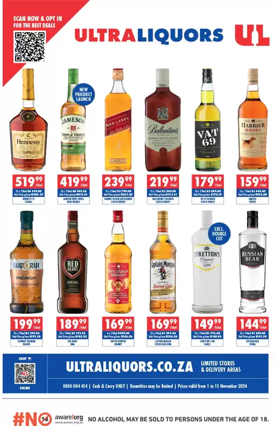 Ultra Liquors Specials & Catalogues - November | Tiendeo