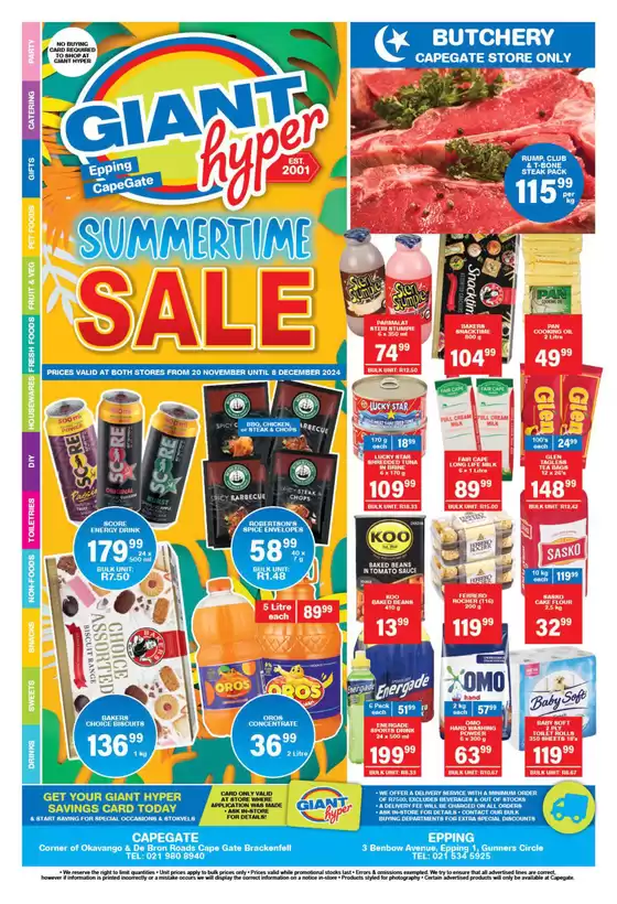 Giant Hyper | Specials & Catalogues - December | Tiendeo