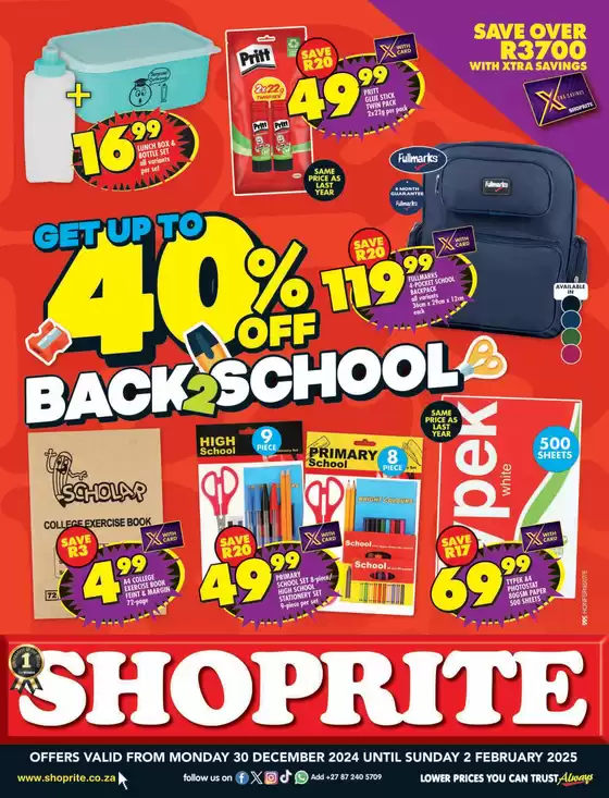 Shoprite in Port Elizabeth | January Specials & Catalogues | Tiendeo