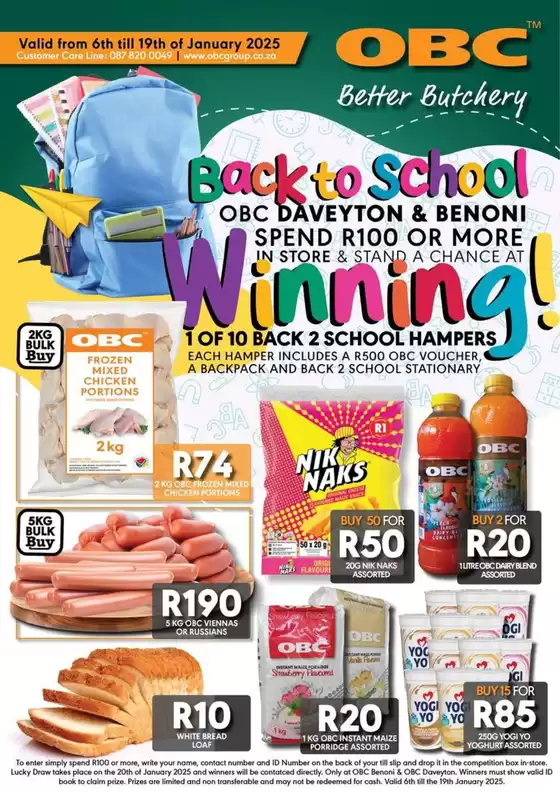OBC Meat&Chicken in Johannesburg | January Specials & Catalogues | Tiendeo