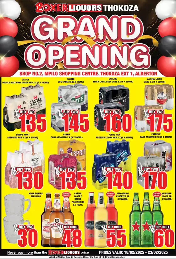 Boxer Liquors | Specials & Catalogues - February | Tiendeo