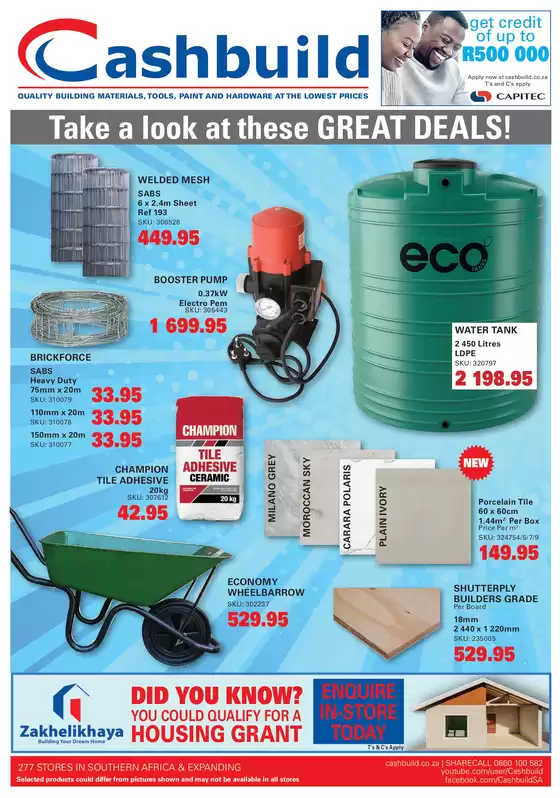 Cashbuild | Catalogues & Specials - March | Tiendeo