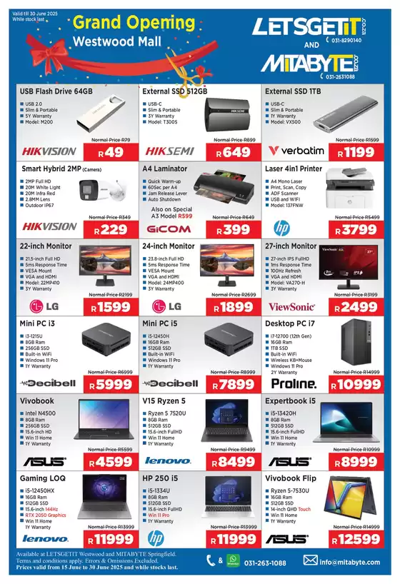 Mitabyte Stores | Trading Hours, Contact Numbers & Locations | Tiendeo