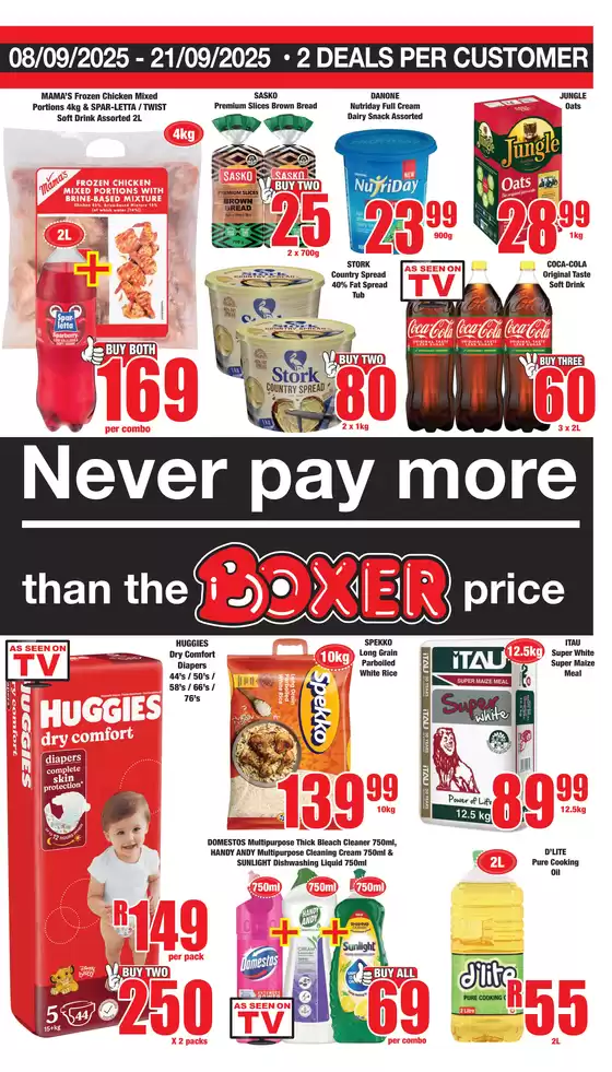 Boxer in Mafikeng | September Specials & Catalogues | Tiendeo