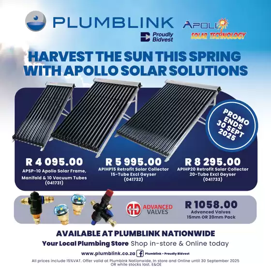 Plumblink | Specials & Catalogues - September | Tiendeo