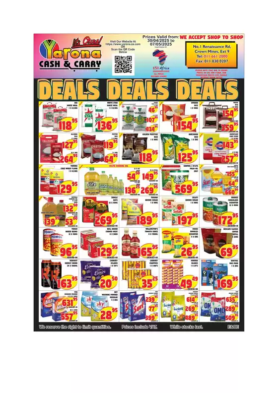 Yarona Cash & Carry in Johannesburg | October Specials & Deals | Tiendeo