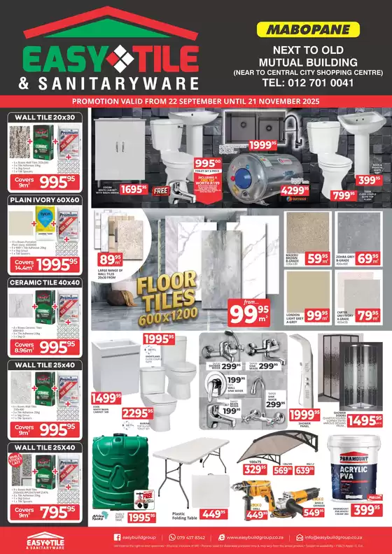 Easy Build Pretoria - 217 Jewel St, Laudium | Trading Hours & Specials ...