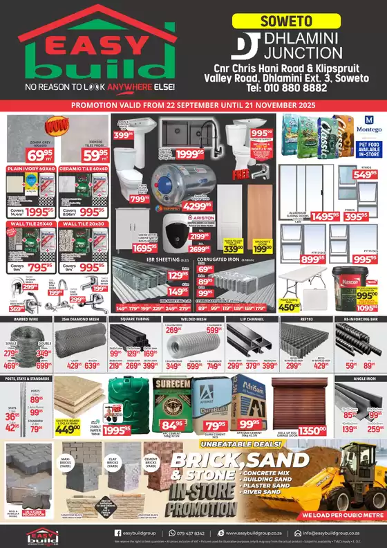 Easy Build Soweto - Dhlamini Junction, Cr Chris Hani Road & Klipspruit ...