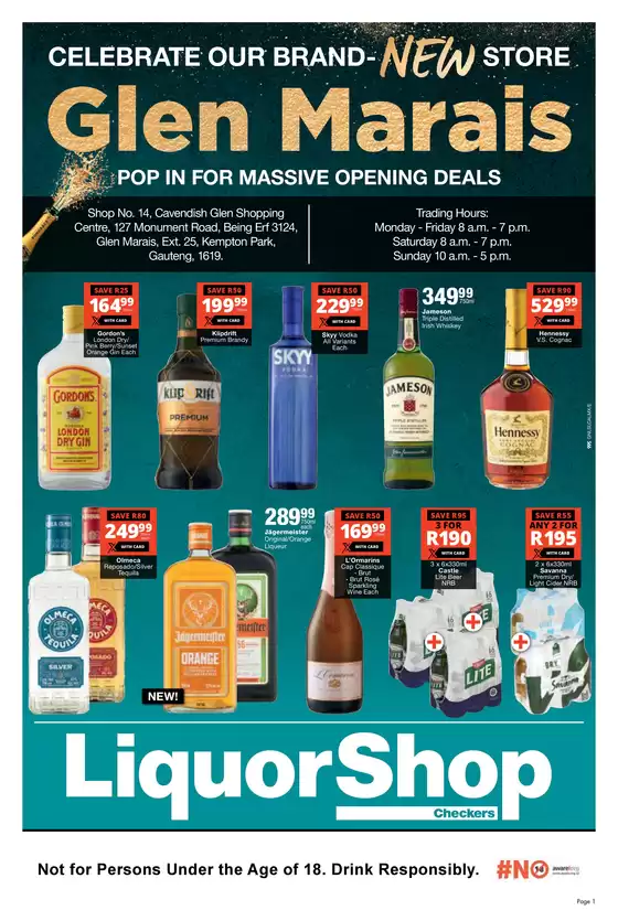 Checkers Liquor Shop Pretoria - Shop LF140 Menlyn Park Shopping Centre ...