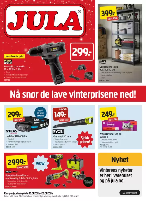 Jula Vinterbro, Kveldroveien 47 | Åpningstider og tilbud | Tiendeo