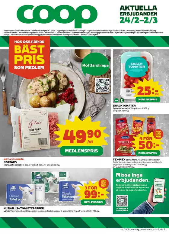 Stora Coop i Växjö | Erbjudanden & Reklamblad februari | Tiendeo