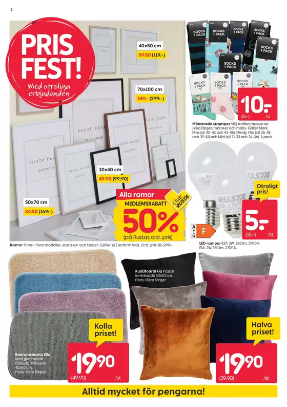 Rusta i Östersund | Erbjudanden & Reklamblad oktober | Tiendeo