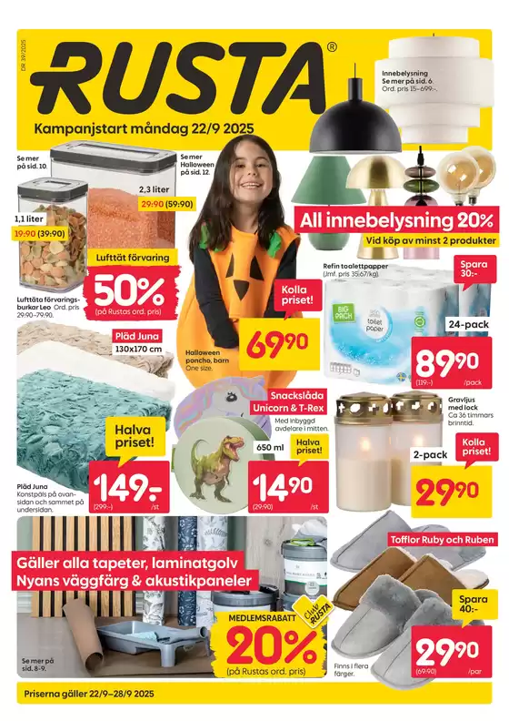 Rusta i Växjö | Erbjudanden & Reklamblad oktober | Tiendeo