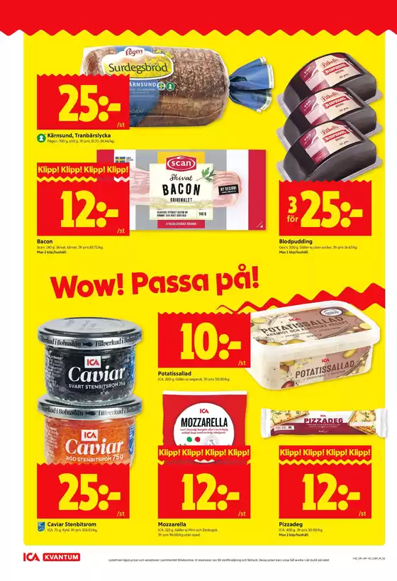 ICA Kvantum i Skara | Erbjudanden & Reklamblad oktober | Tiendeo