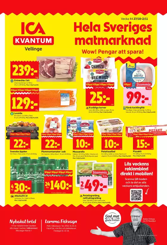 ICA Kvantum i Vellinge | Erbjudanden & Reklamblad november | Tiendeo